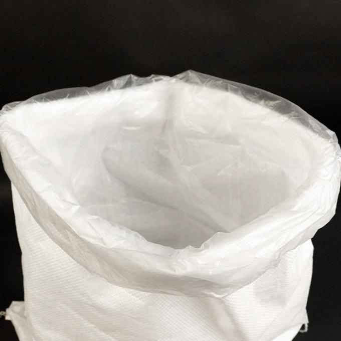 25kg PP Woven Sack Bags White Polyethylene Woven For Rice Water Proof PP