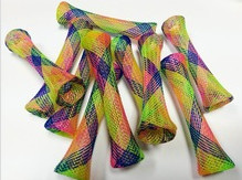 Colorful boinks cat toy Flicks / Cat Toys Tube , Plastic Cat Tube Toy