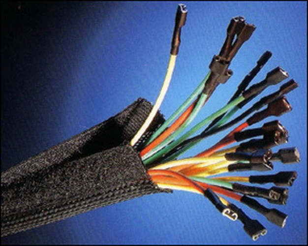 Flexible Self Wrapping Sleeving Pet Braided Split Semi-Rigid Cable Sleeves