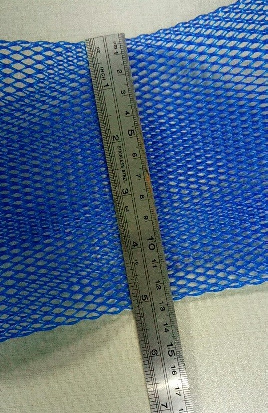 130MM Width PE Protective Mesh Sleeving , Blue PE Netting For Metal ...